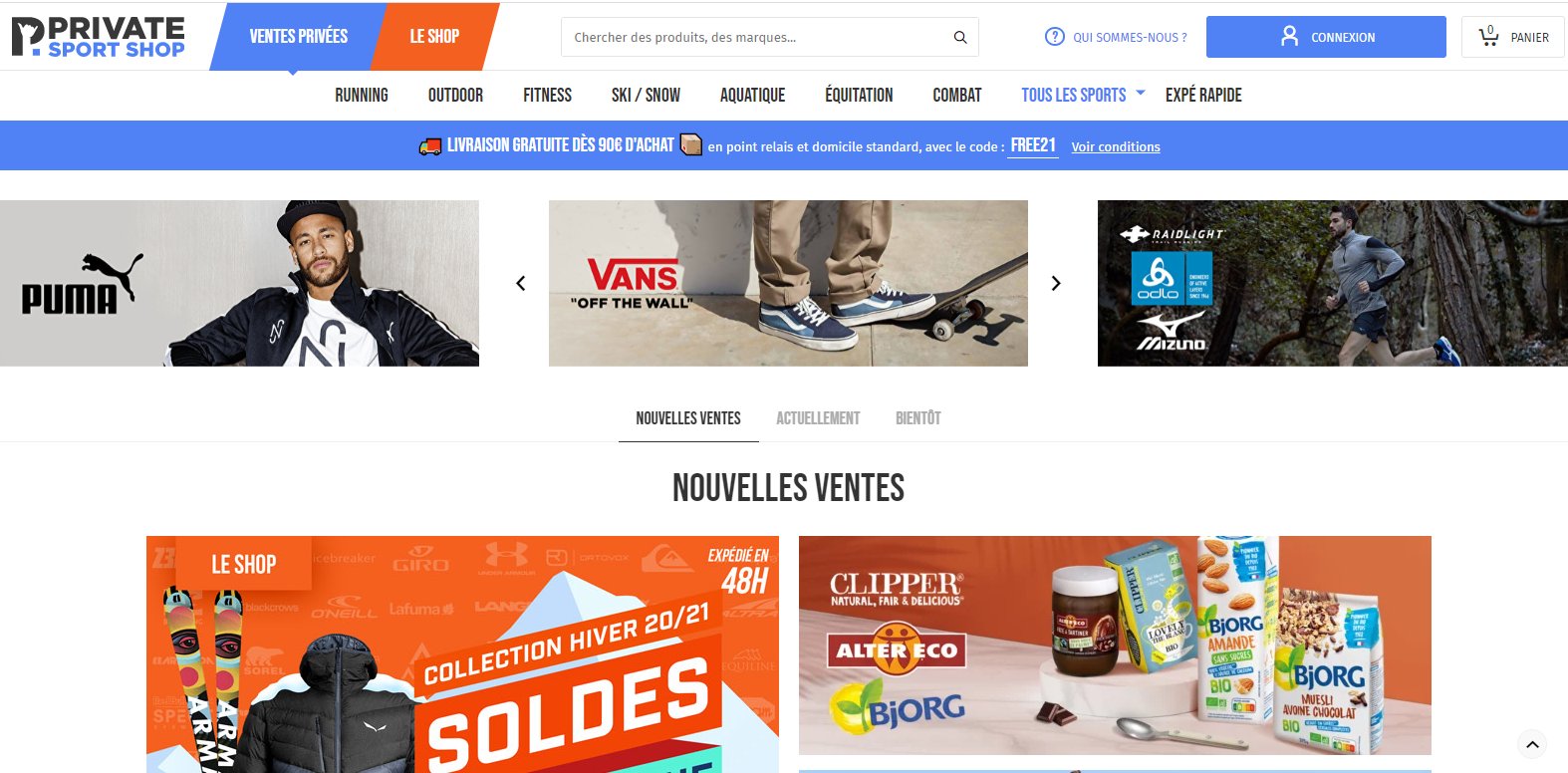 Les 10 meilleurs magasins de sport en ligne - 2026