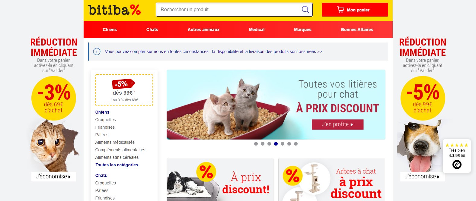 Les 10 meilleurs sites de nourriture pour chien et chat