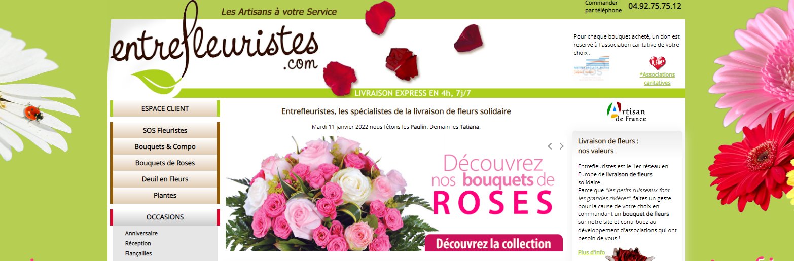 Les 10 meilleurs sites de livraison de fleurs à domicile