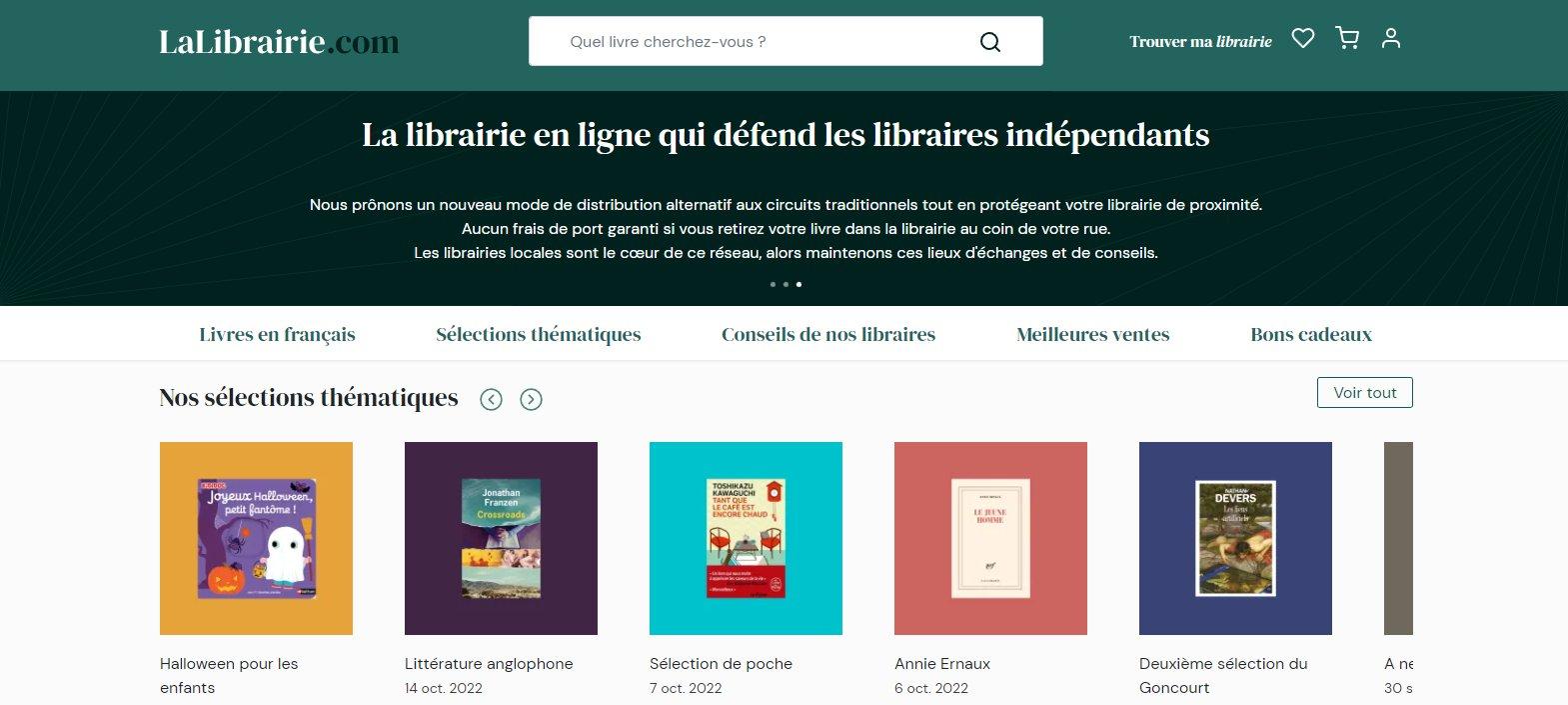 Les 10 meilleures librairies en ligne
